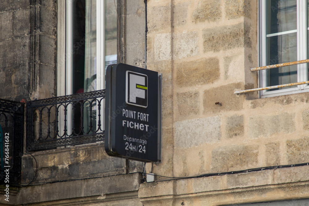 Fichet point fort sign text and brand logo company specialized field of ...