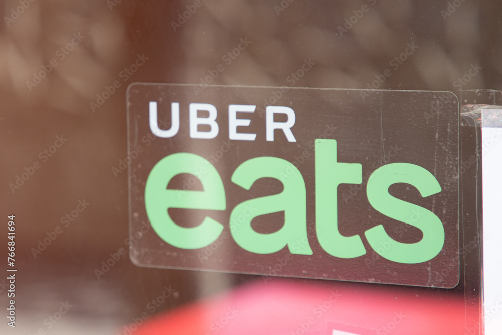 Uber eats sign logo and brand text restaurant company shop food ...
