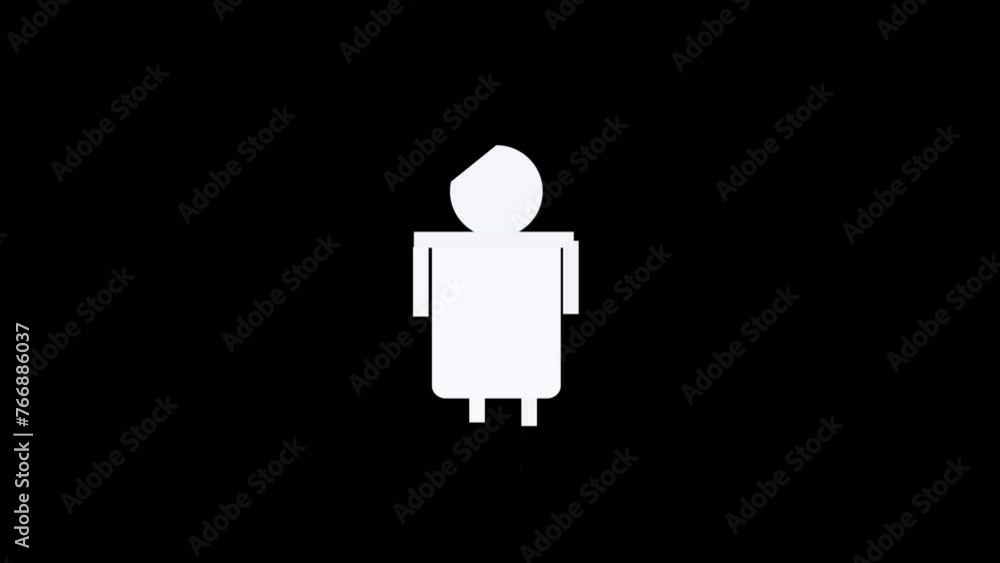 man sequence,white frames vector make human illustrations. animation ...