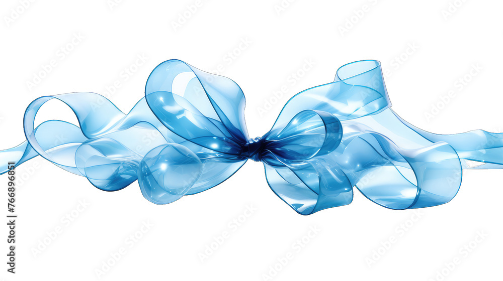 Sky Blue ribbon for birthday isolated transparent Background PNG Stock ...