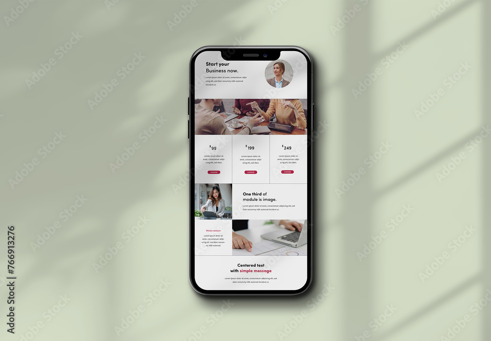 Smartphone Mockup Layout With Editable Background and Generative ai ...