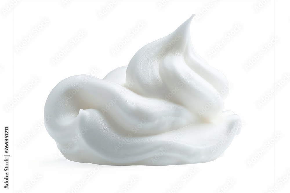 Shaving foam isolated on white background. Full Depth of field. Focus ...