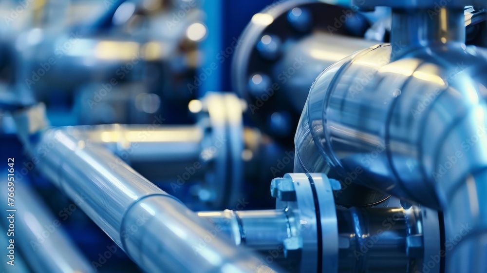 This high-resolution 3D animation showcases a close-up view of shiny ...