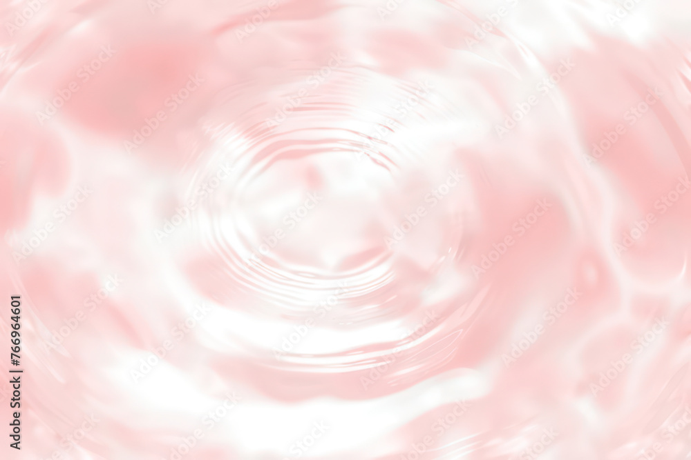 Pink water ripple texture background. 3d rendered rounded ripples on ...