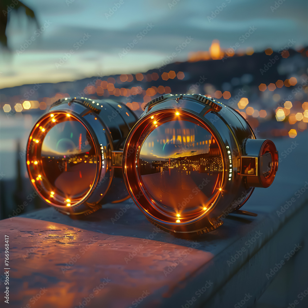 Empathic Synchronization Goggles, Emotion Amplifier, A pair of sleek ...