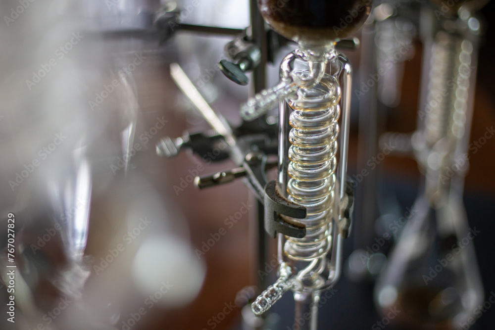 Selective focus glass tubes for coffee shop distillation equipment ...