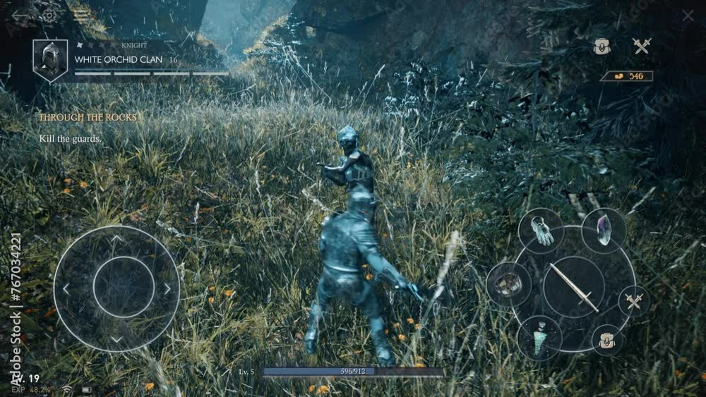 Controlling Fantasy Knight Character Using Mobile Video Game UI. Using ... Controlling Fantasy Knight Character Using Mobile Video Game UI. Using ...