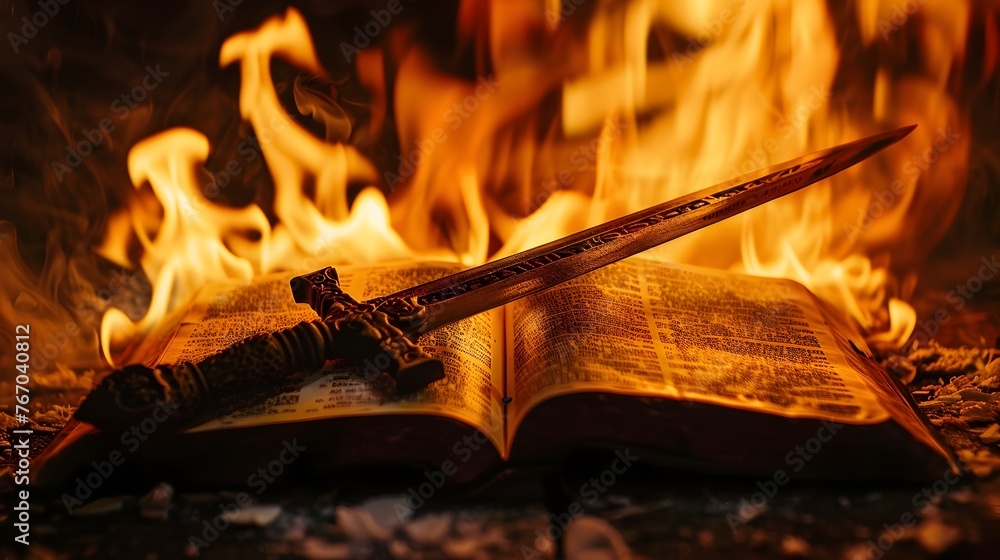 Burning Bible,the Word of God and Sword of Fire for the Gospel of ...