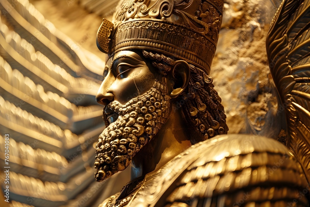 Colossal Golden Statue of King Nebuchadnezzar from Biblical Prophecies ...