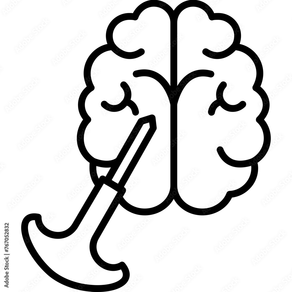 Lobotomy Icon Stock Vector | Adobe Stock