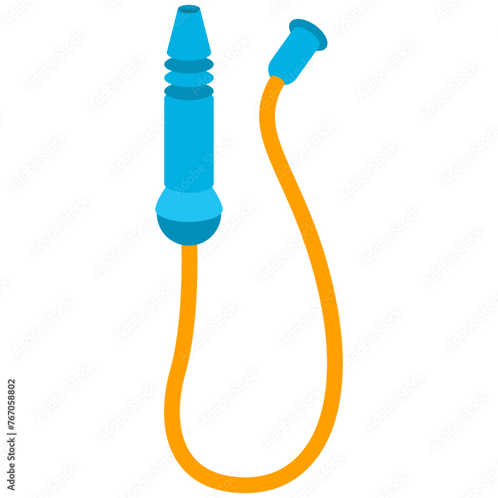 Nasal aspirator for baby vector cartoon illustration isolated on a ...