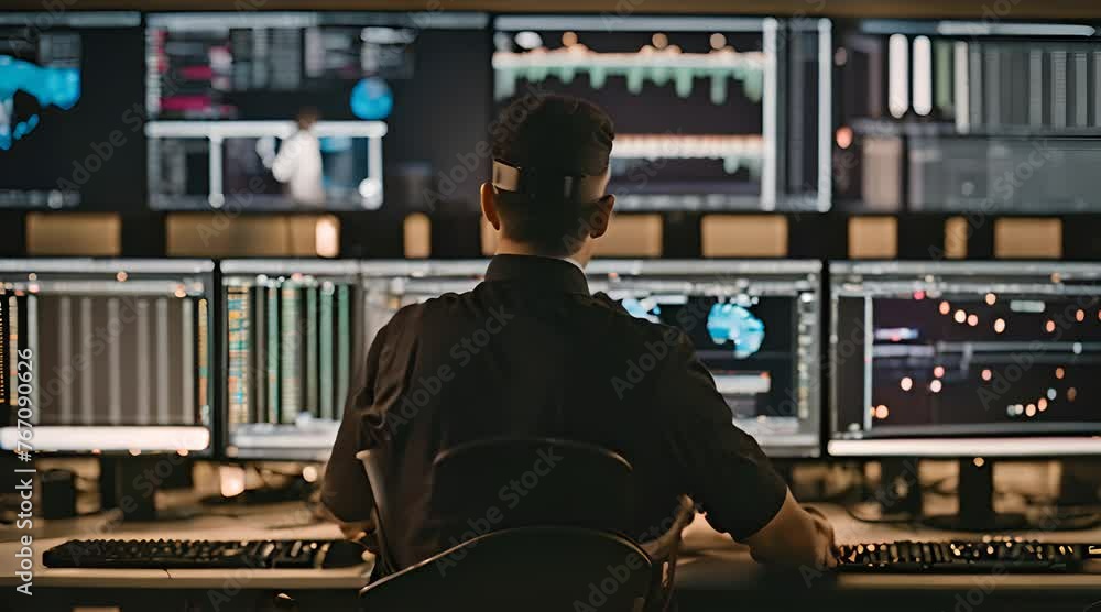 Vidéo Stock Tech Operations Hub: IT Technical Support Specialists and Software Programmers in ...