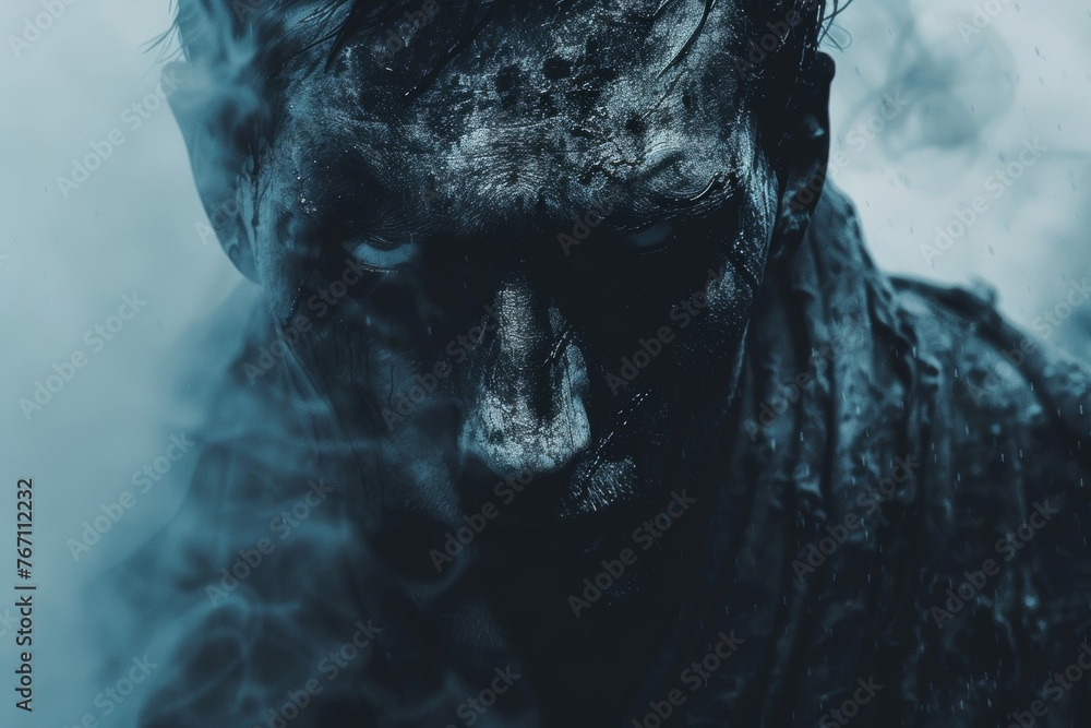 The haunting specter of a killer, part-human, part-fiend, a chilling ...