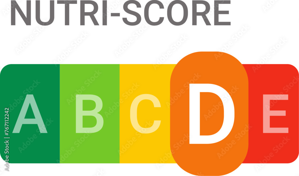 Nutri Score nutrition label symbol healthy eating for food Nutri-Score ...