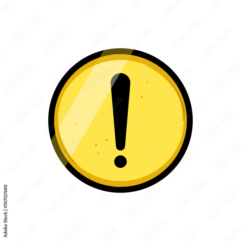 triangle yellow warning sign cartoon. alert safety, attention ...