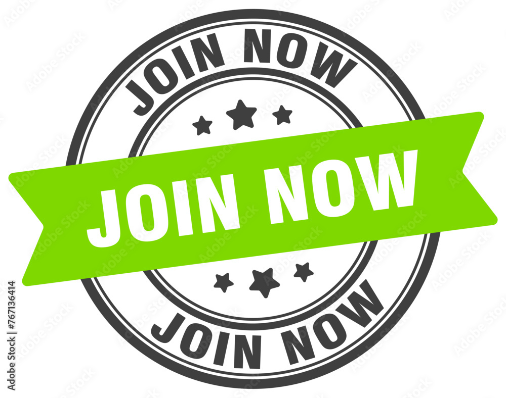 join now stamp. join now label on transparent background. round sign ...