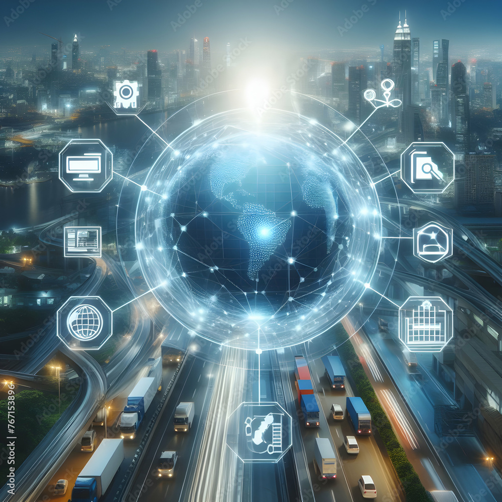 Photo real for Logistics Data Analytics for Supply Chain Insights in ...