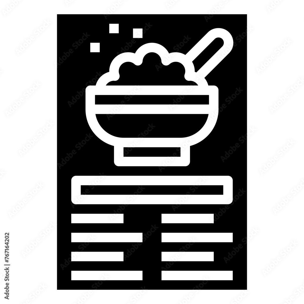 PORRIDGE,menu,open menu,menus,food,restaurant,paper.svg Stock Vector ...