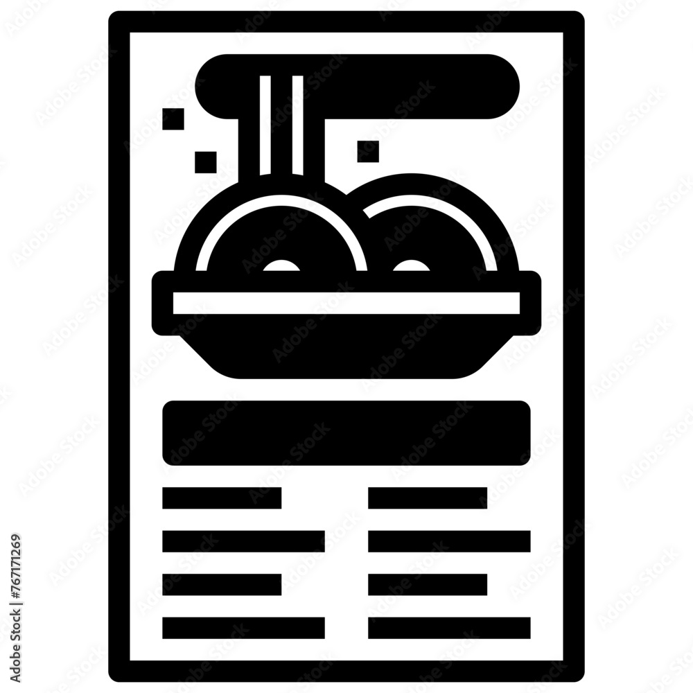 SPAGHETTI,menu,open menu,menus,food,restaurant,paper.svg Stock Vector ...