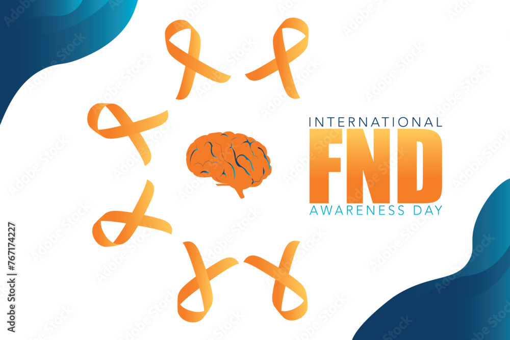 FND (functional neurological disorders) Awareness Day vector ...