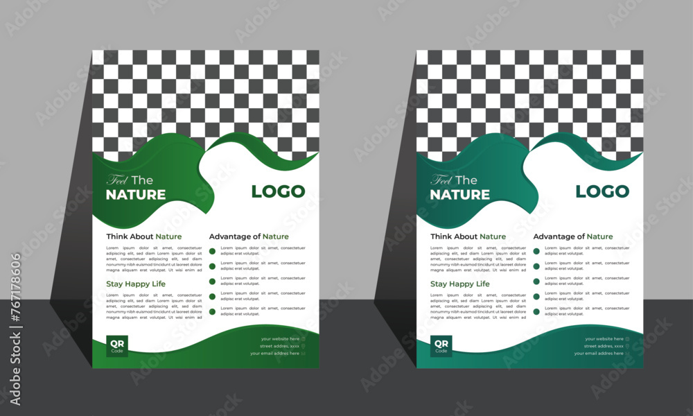 Eye catching flyer design for natural cosmetic product company branding ...
