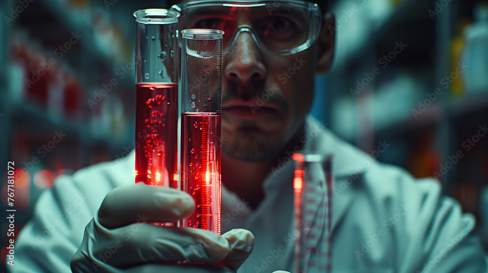 Analysis Tubes in a Laboratory Setting, Symbolizing the Inquisitive ...