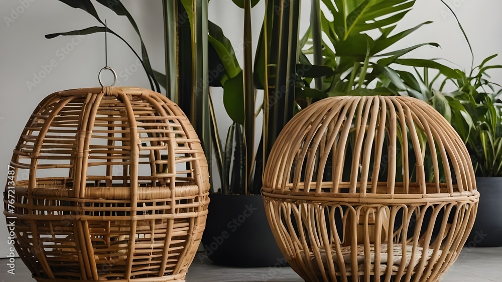 Coastal and Nautical: Picture a rattan-inspired room divider or screen ...