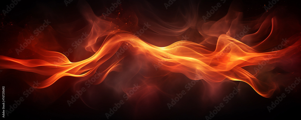 surreal fire shape in the darkness background, fire glowing scene Stock ...