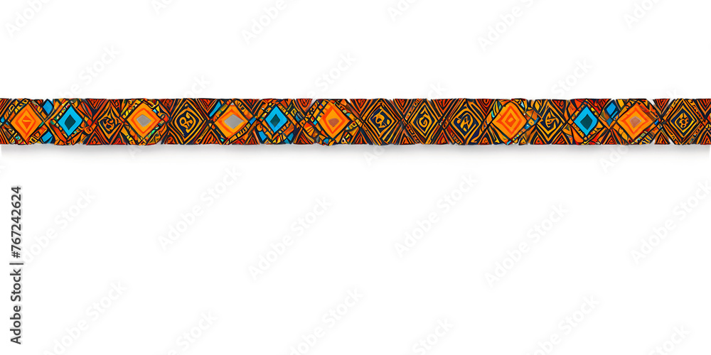 Tribal inspired border with ethnic patterns Transparent Background ...