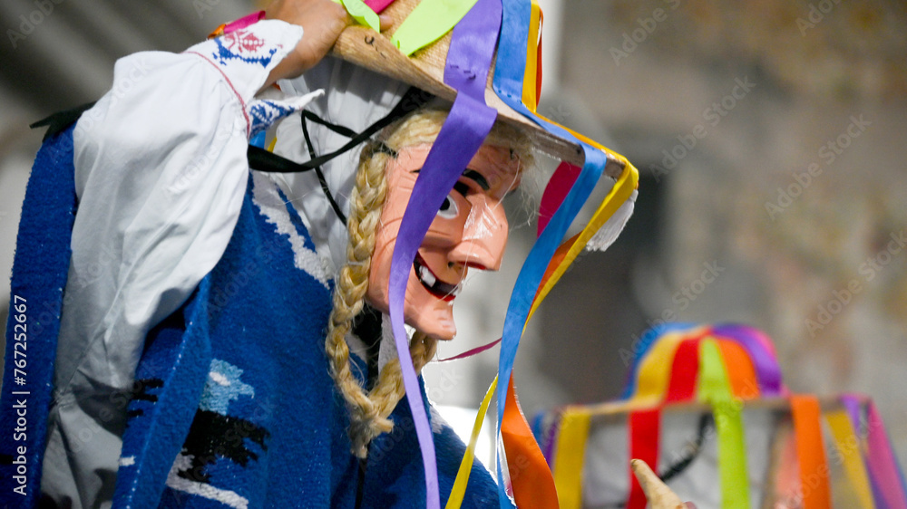 Traditional mexican folk dance. Dance of the little old men. Colorful ...