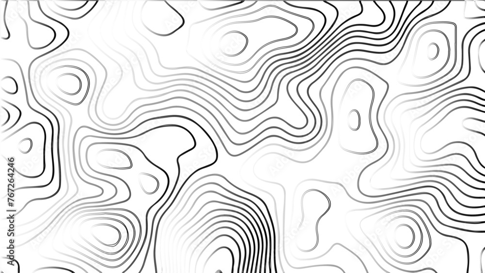 Topography vector background, banner. Imitation of a geographical map ...