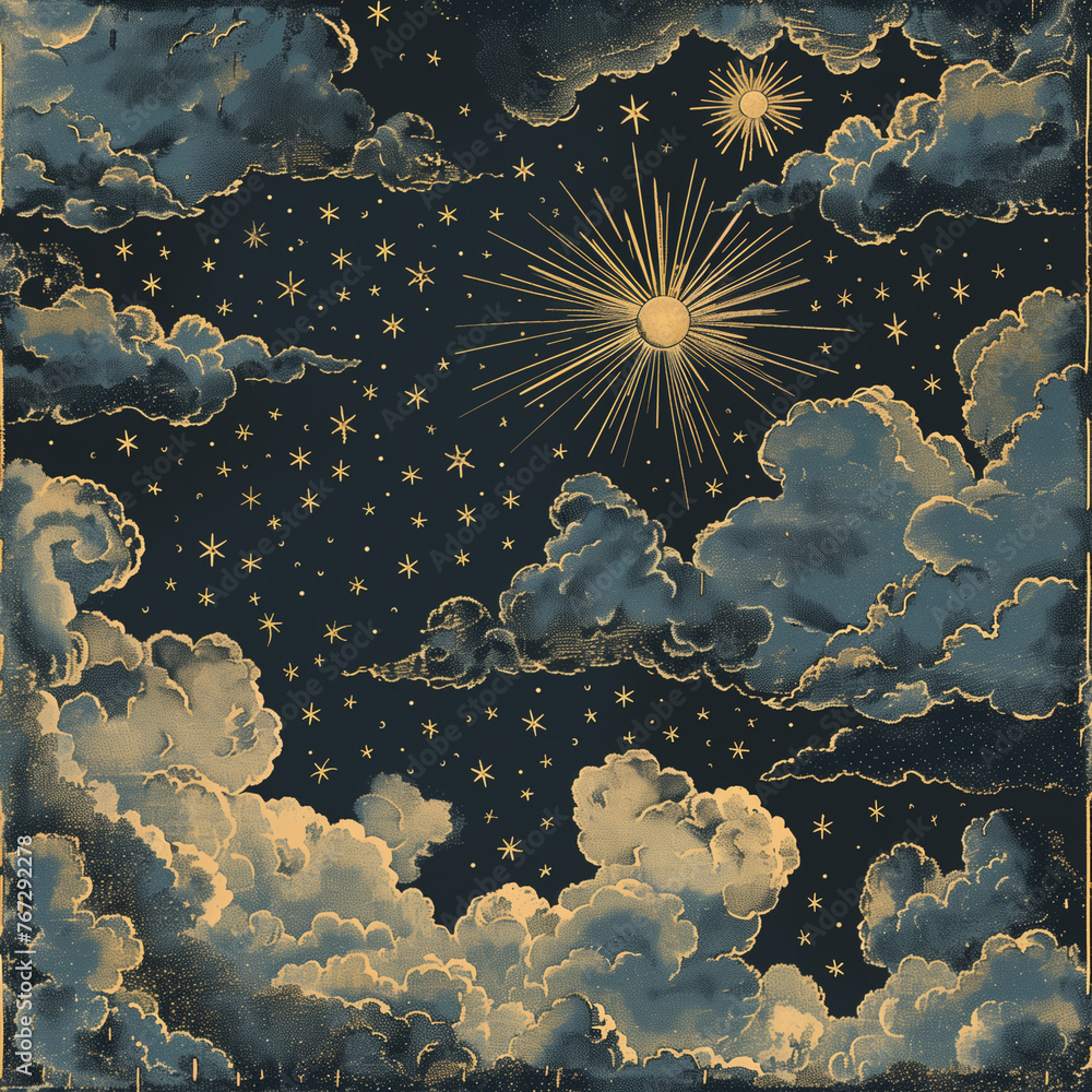 illustration set of moon phases. Different stages of moonlight activity ...