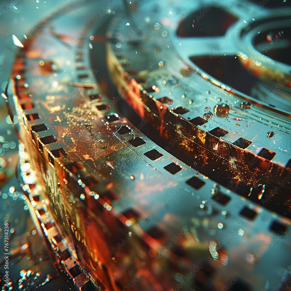 Enter the realm of cinematic nostalgia with a closeup encounter of a ...