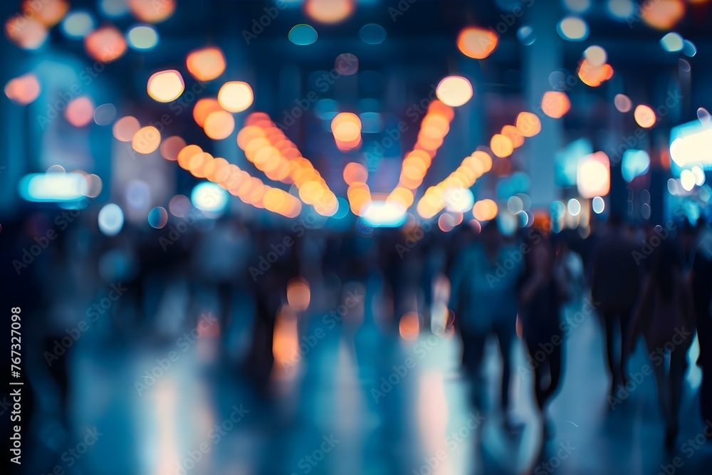 Crowd Blurred at a Convention Center: A Corporate Event or ...