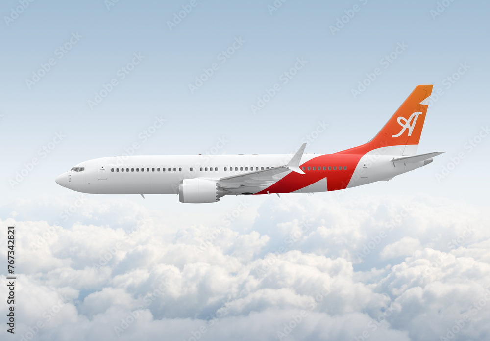 Airplane Mockup Stock Template | Adobe Stock