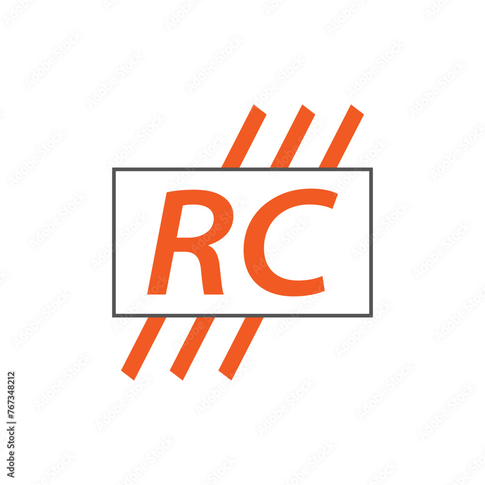 letter RC logo. RC. RC logo design vector illustration for creative ...