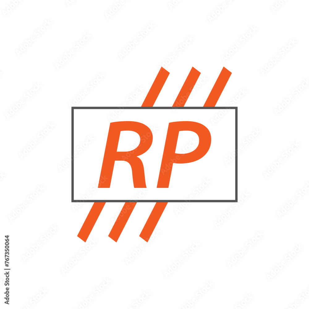 letter RP logo. RP. RP logo design vector illustration for creative ...