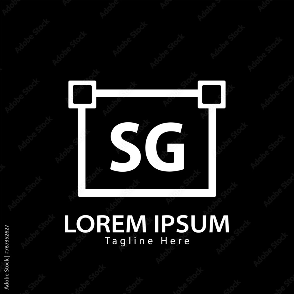 letter SG logo. SG. SG logo design vector illustration for creative ...
