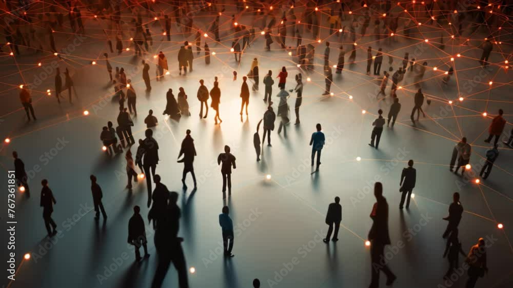 Vidéo Stock A diverse and united assembly of individuals standing ...