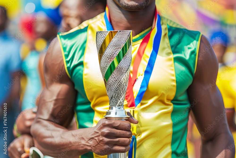 Lighted torch in hand Concept: an image for relay races and competitive ...