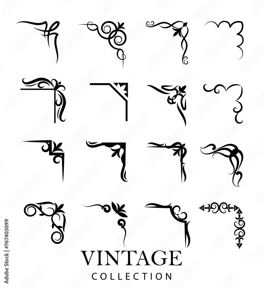 Vintage sign frames. Old decorative frame design, retro ornate label ...