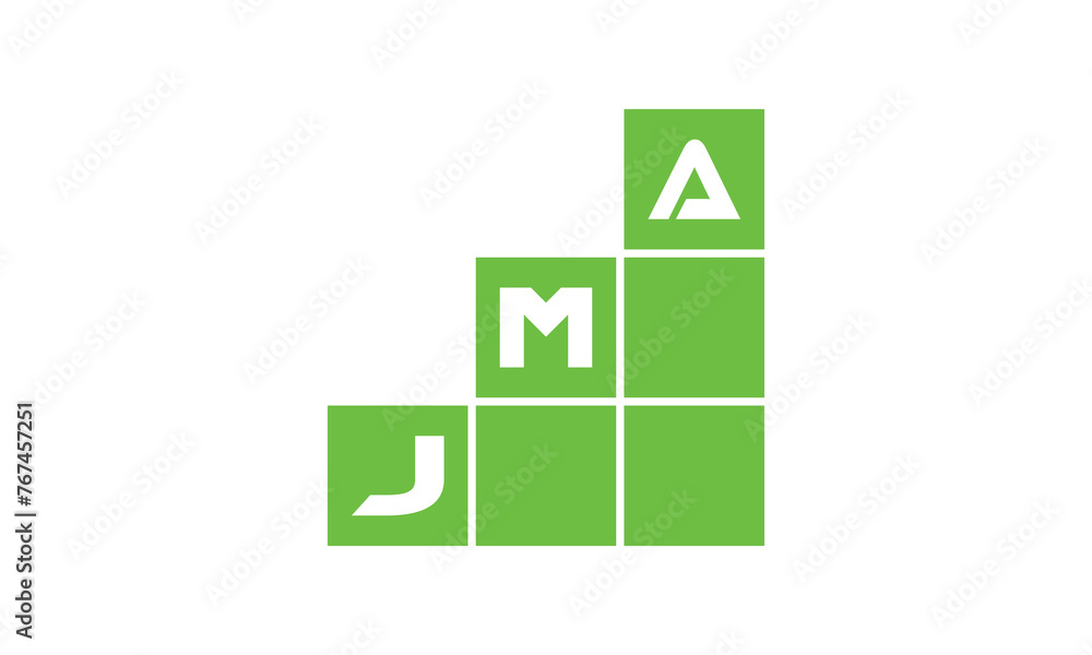 JMA initial letter financial logo design vector template. economics ...