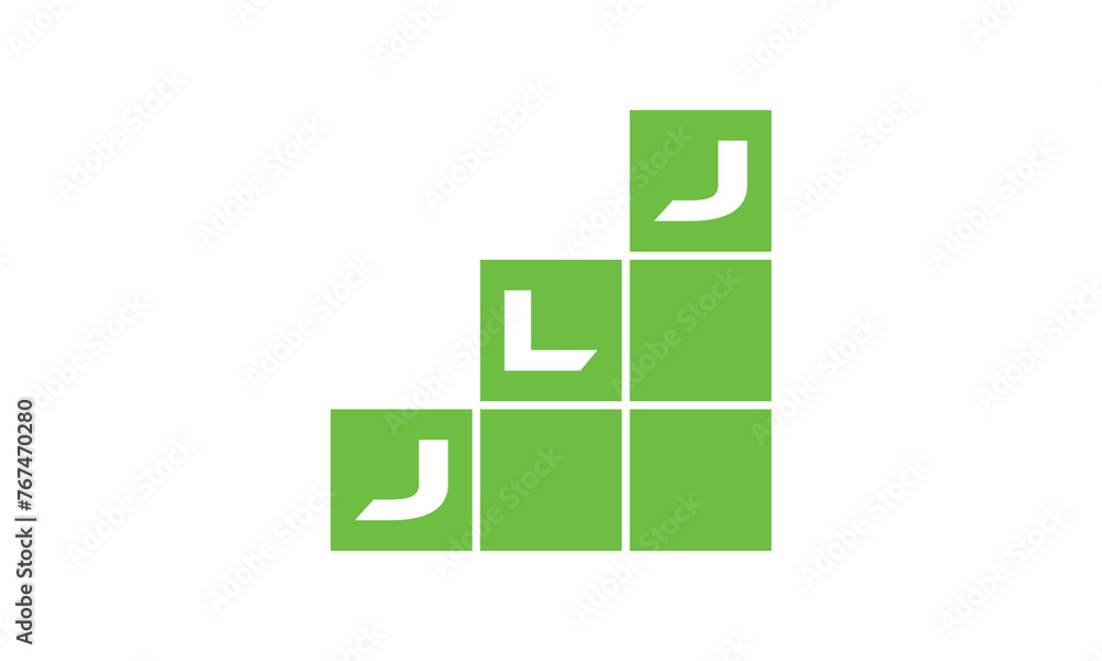 JLJ initial letter financial logo design vector template. economics ...
