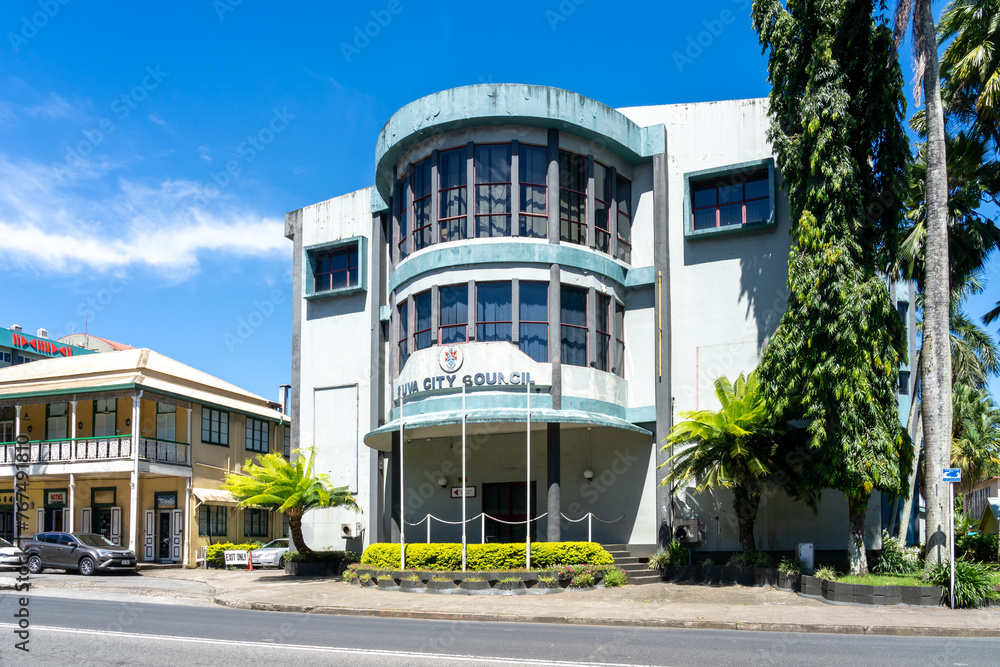 Suva, Fiji - February 27, 2024: City Council on Victoria Parade in Suva ...