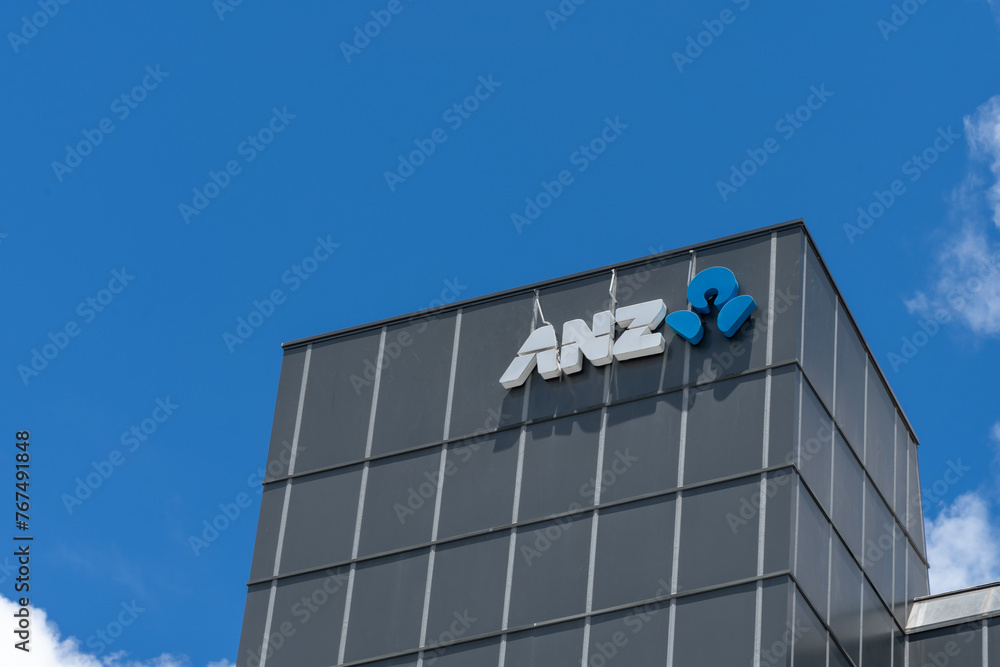 Suva, Fiji - February 27, 2024: ANZ Bank office building in Suva, Fiji ...