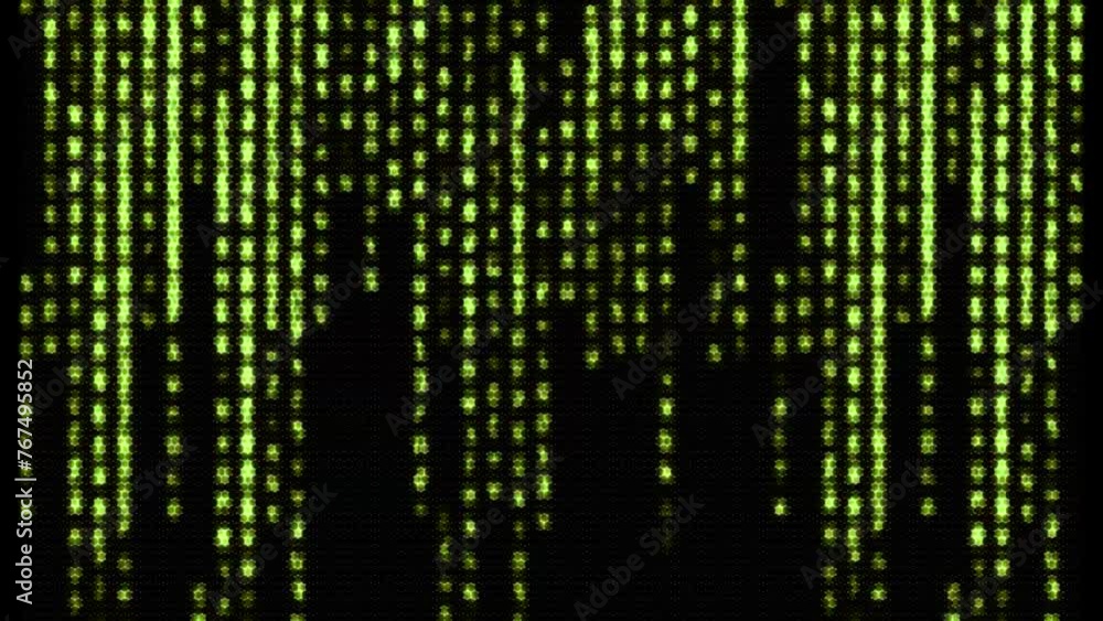 animated moving motion background showing matrix style randomly ...