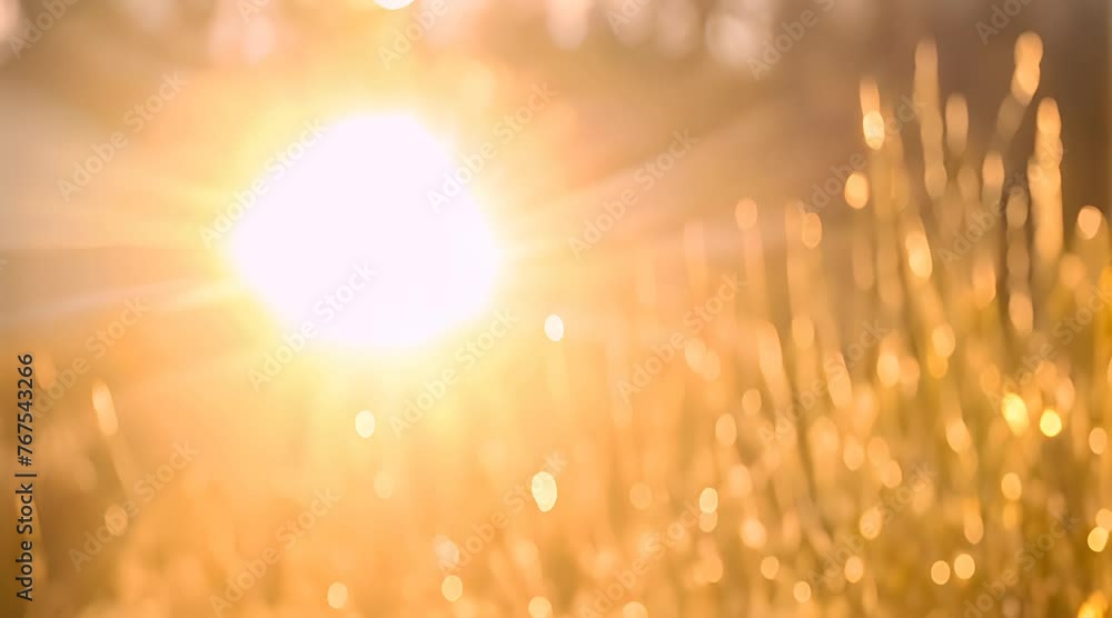Natural light lens flare on gold background sun ray effect Stock Video ...