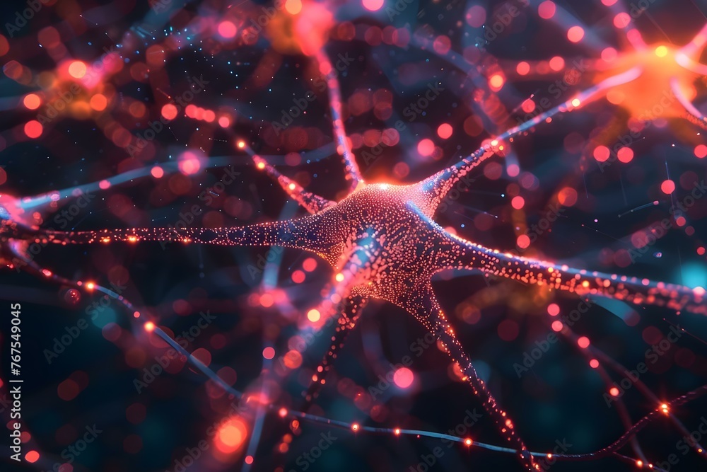 Visual Representation of a Chatbot AI Model Using D Animation. Concept ...