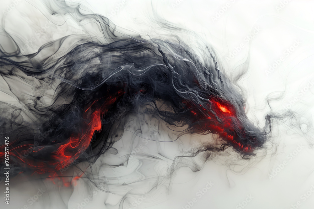 Fears taking over. The embodiment of the dark side inside in the shape ...