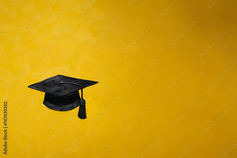 square academic cap, graduate cap, cap, student mortarboard, mortier ou ...